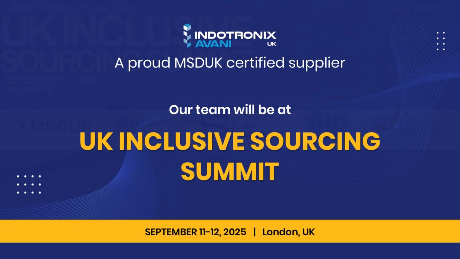 Indotronix Avani UK at the UK Inclusive Sourcing Summit 2025 - Indotronix